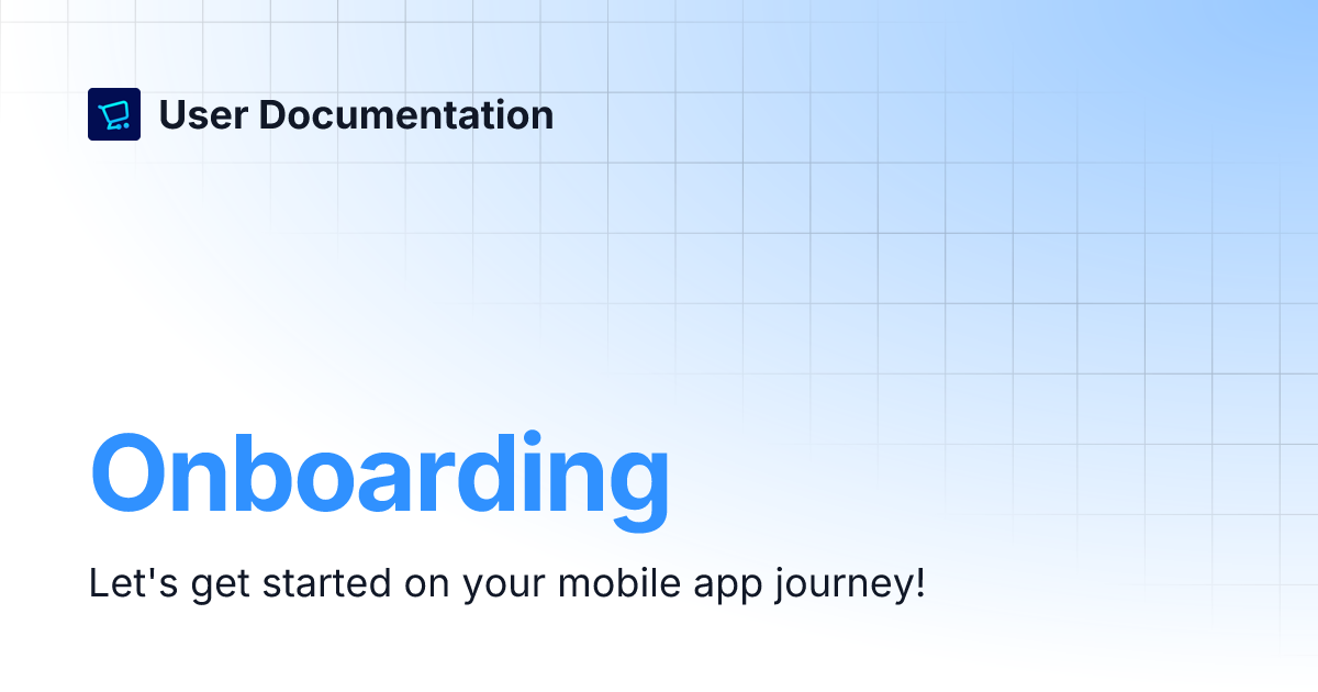 Onboarding | User Documentation