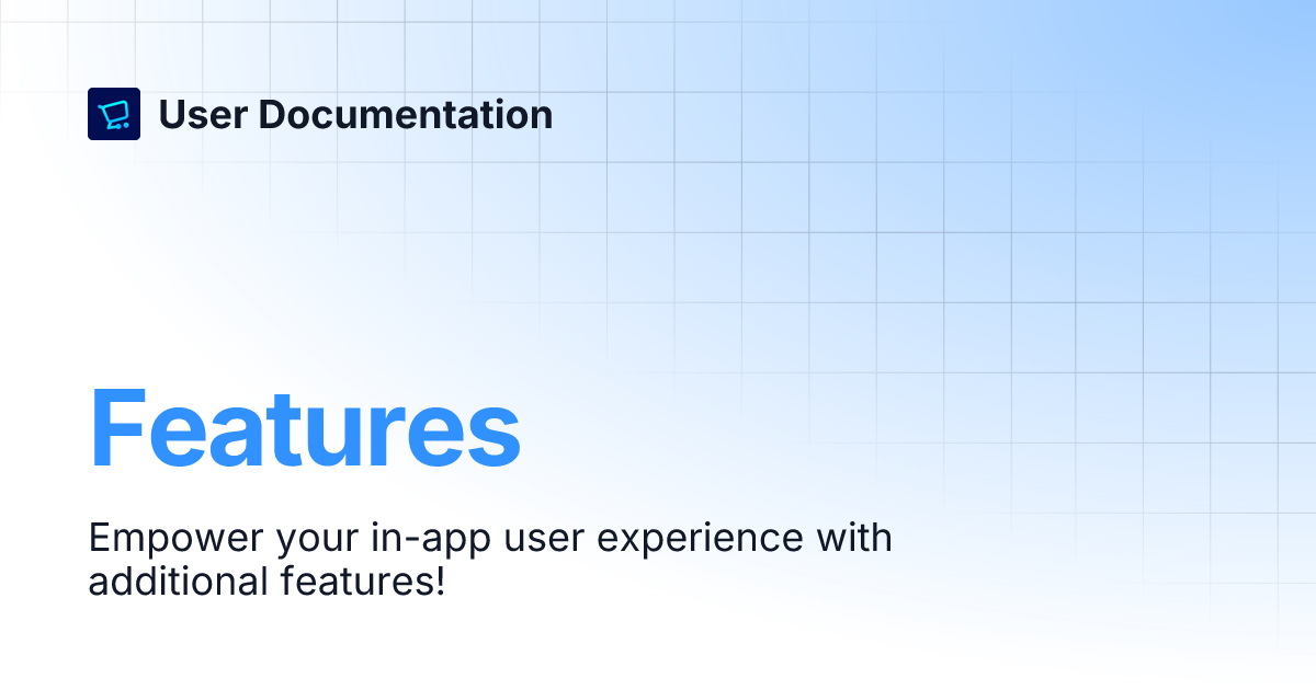 Features | User Documentation