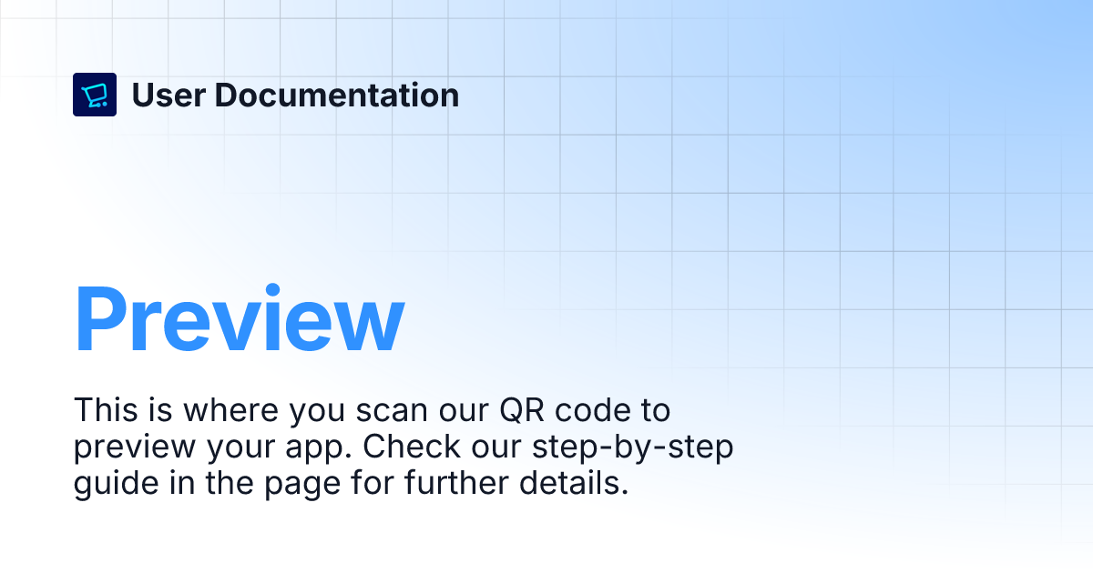 Preview | User Documentation